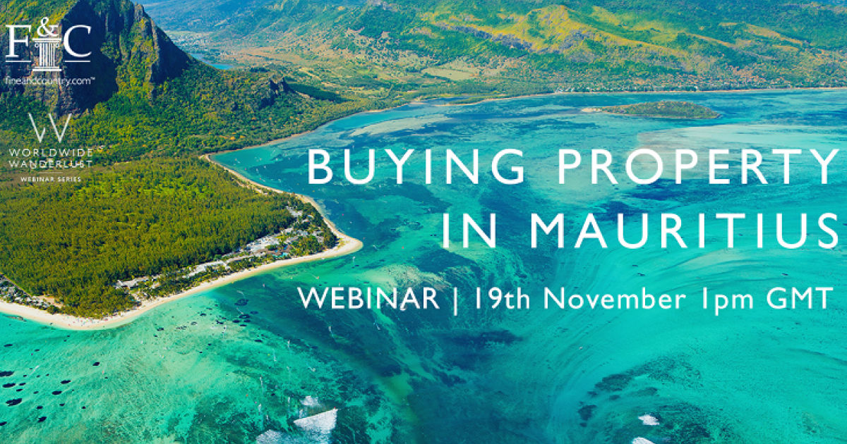 International Webinar Series: Focus on Mauritius | Fine & Country